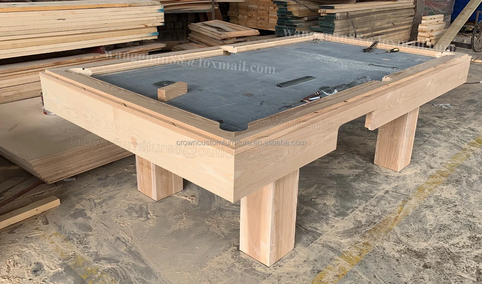 Classic 8-pole Glass Football Table Factory Direct Table Sales Soccer ...