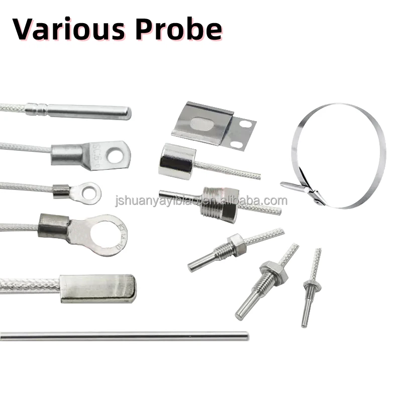 1Meter Length Flexible Pt100 Sensor RTD Platinum Resistance Temperature ...