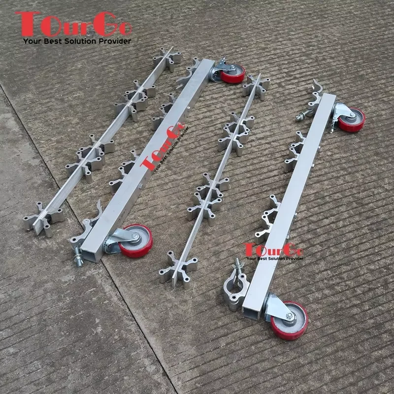 Height Adjustable Foldable Aluminum CP Rack Dolly Cart for Lighting ...