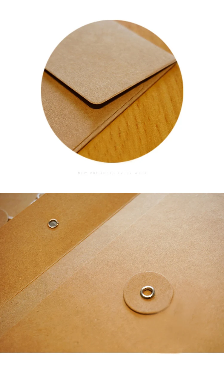 Vintage File Envelope Folder 200gsm Kraft Brown File Bag A6 Postcard ...