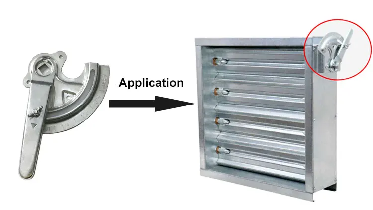 Hvac System Air Volume Damper Handle Quadrant Regulators - Buy Damper ...