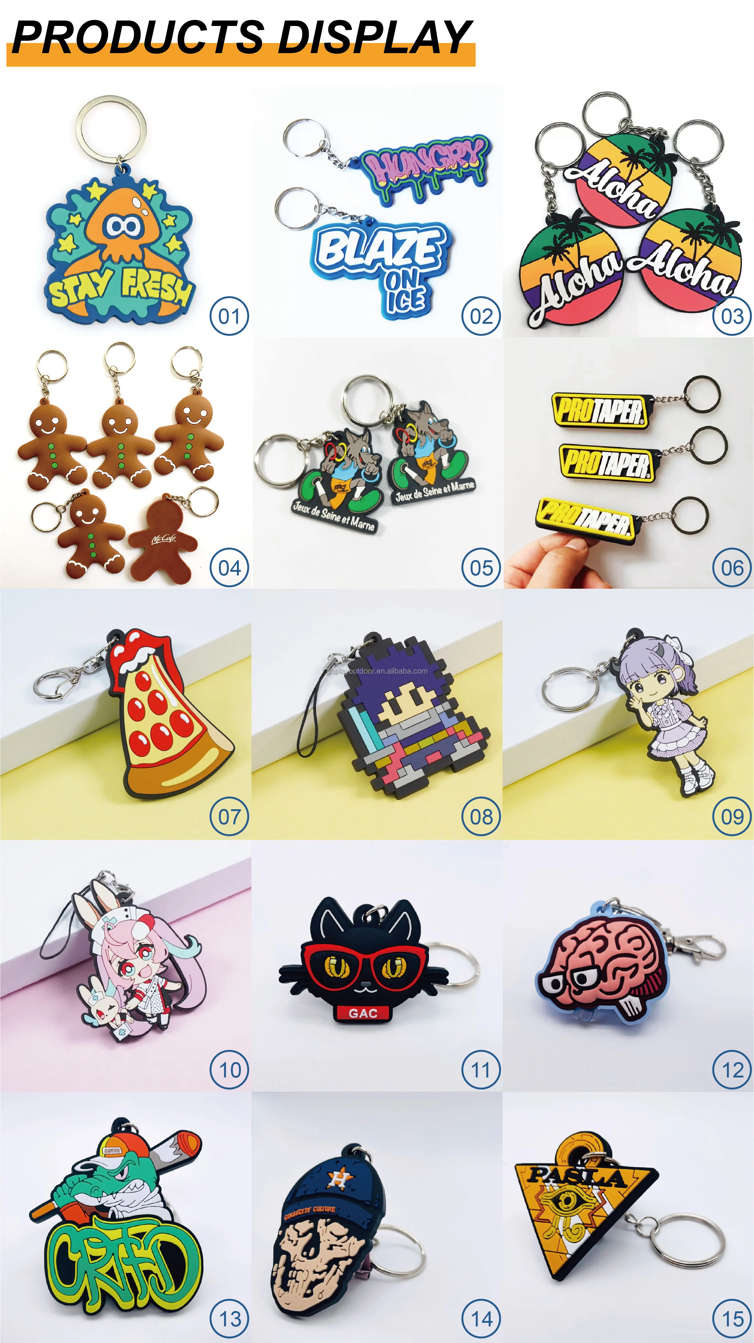 Customized Logo Keychain - PVC Keychains Personalized