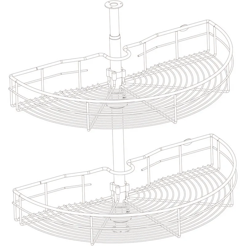 Kitchen Corner Cabinet Baskets - Efficient Storage Solutions