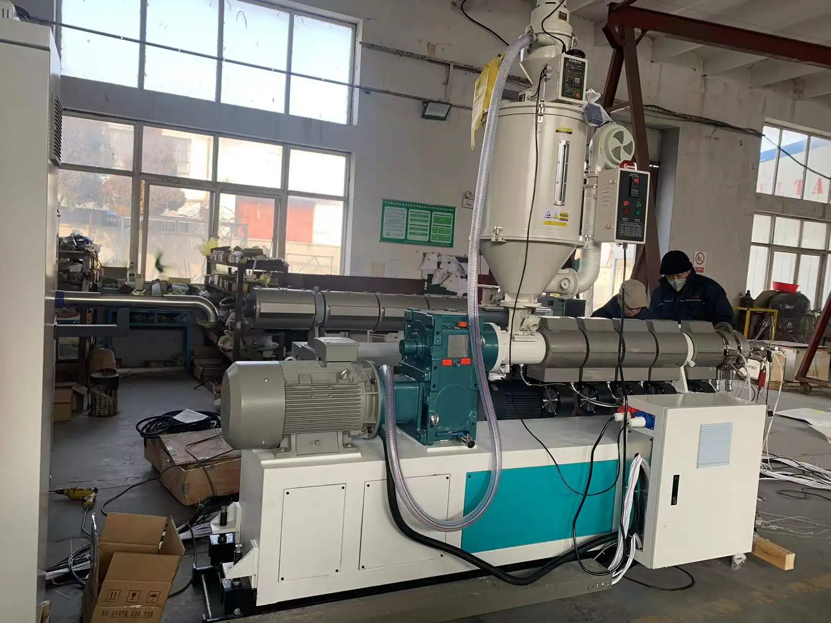 Metal Wire Reinforced Spring Flexible Vacuum Cleaning Hose Extruder ...
