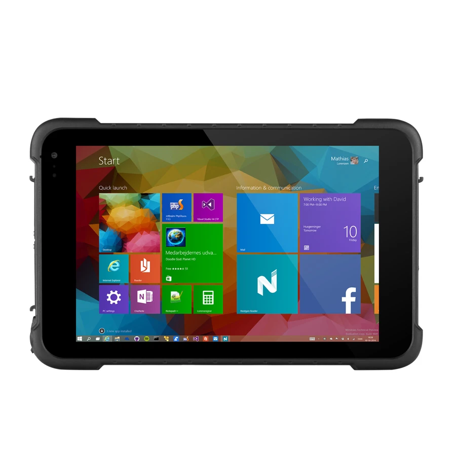 Industry Portable Tablet Computer 8inch Win 10 Waterproof Speaker Gps ...