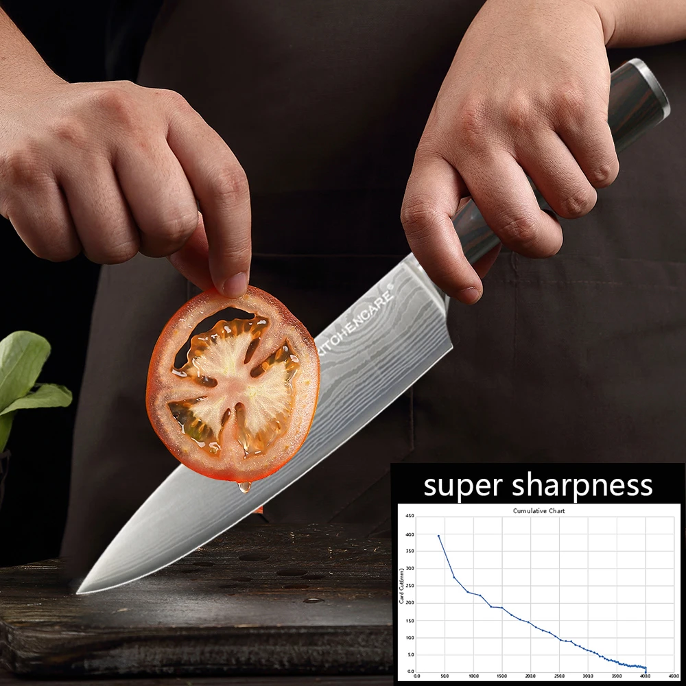 KITCHENCARE Professional Messer Wood Custom Chef Knife Kitchen Knife ...