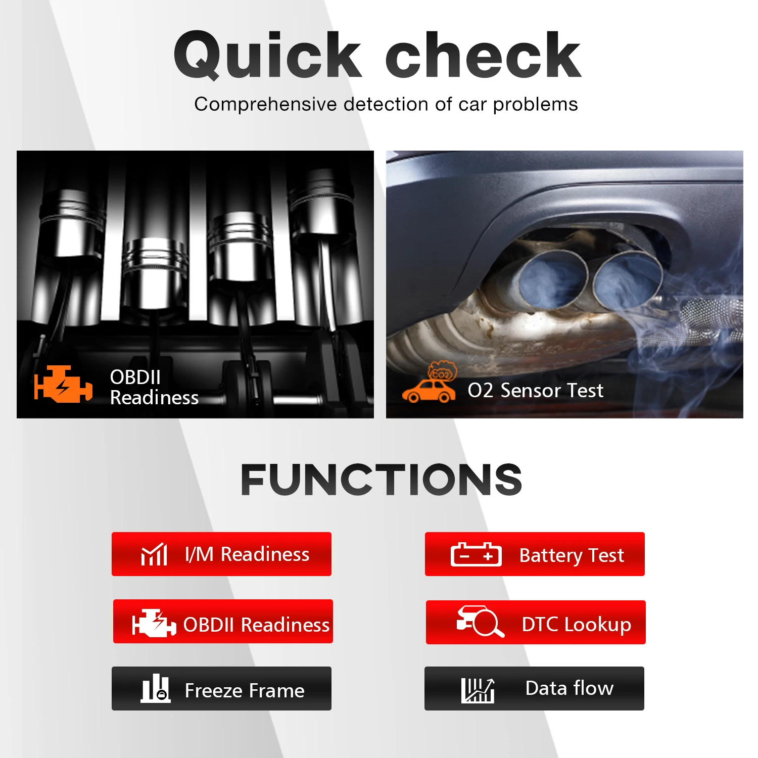 Konnwei Kw818 Obd2 Eobd Engine System Diagnostic Scanner Code Reader ...