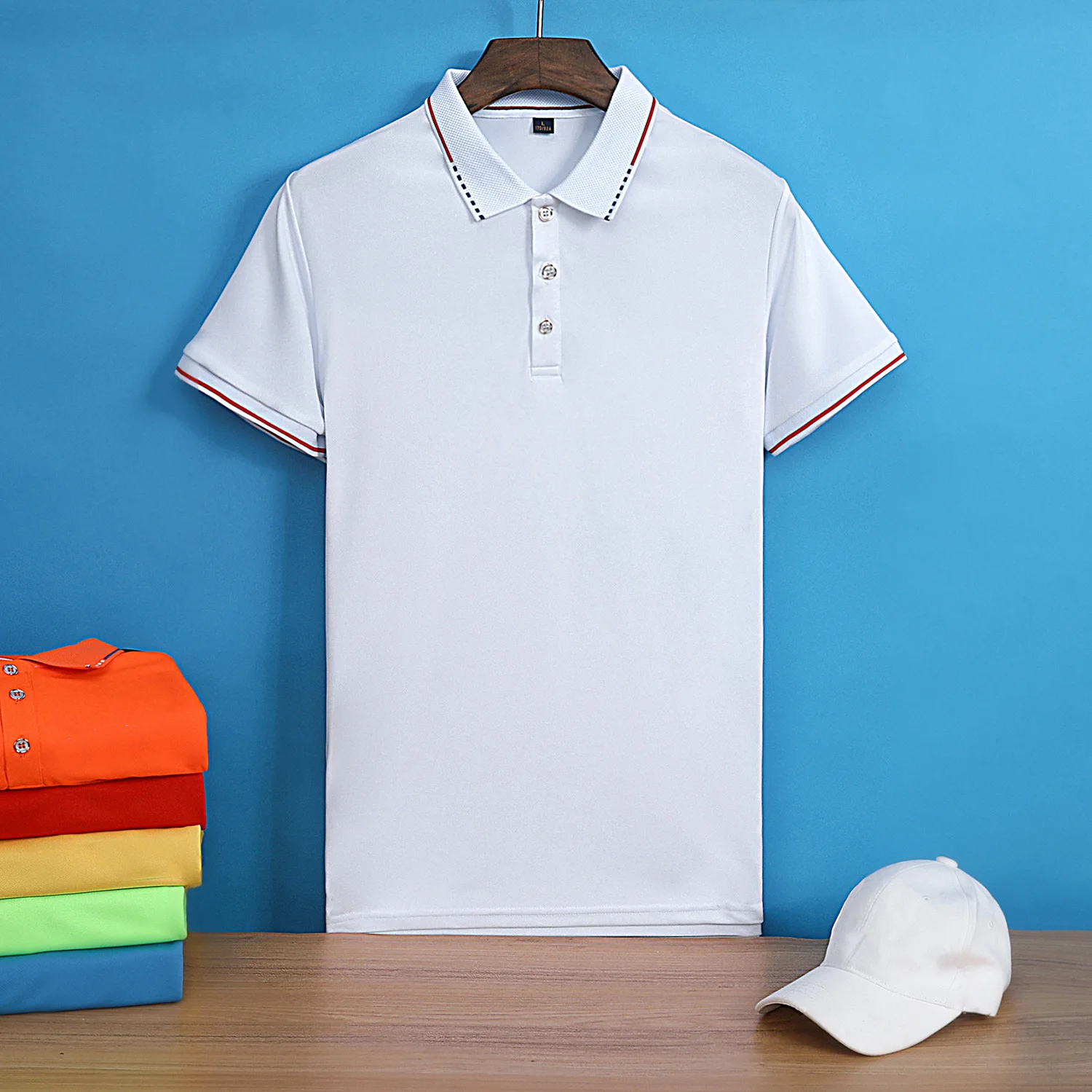 Custom Design Your Own Brand Polo Shirt Short Sleeve Men's 100 ...