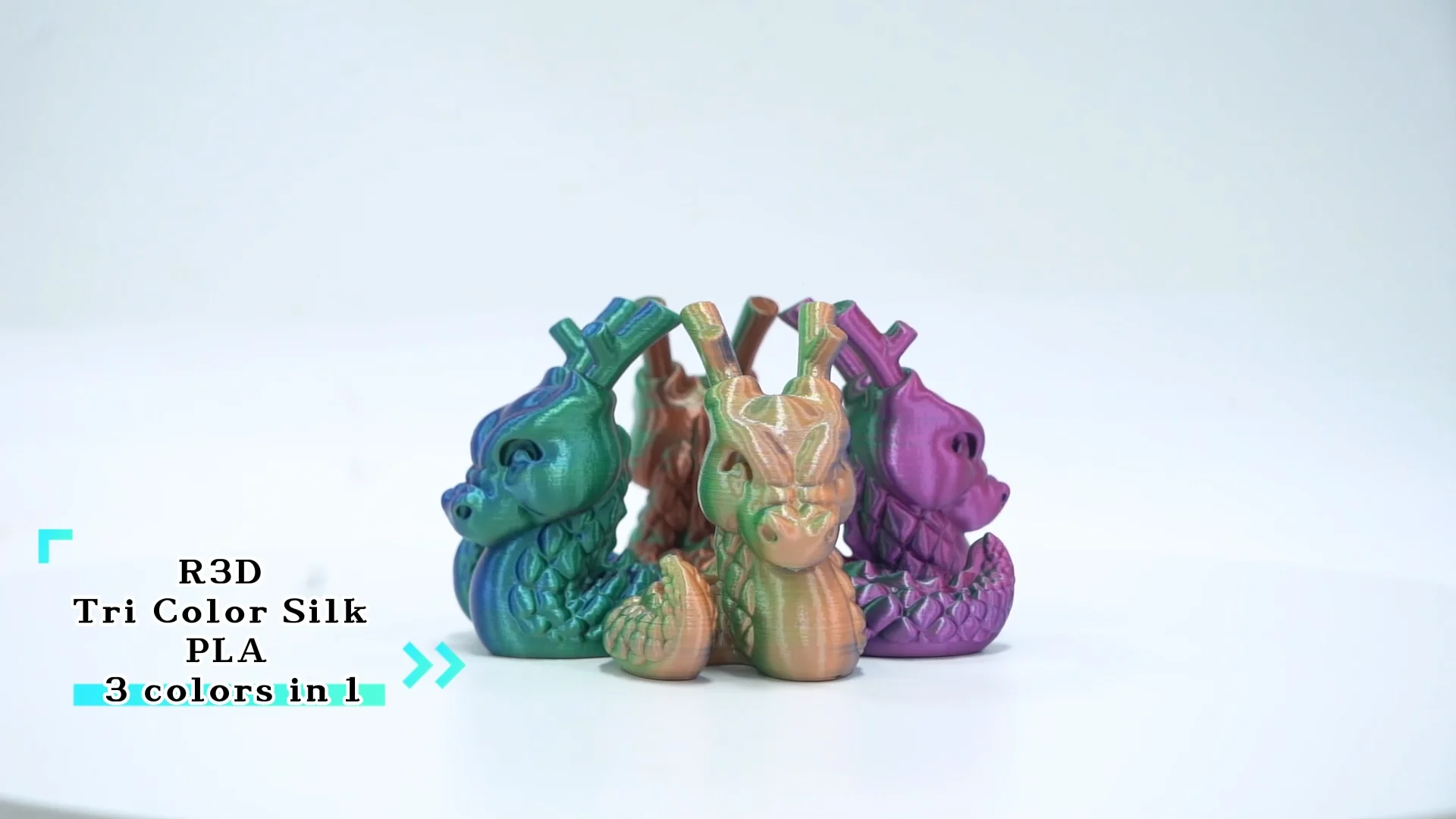 R3d Tri Color Pla Filament 3 Colors In 1 3d Printing Material Rose Red ...