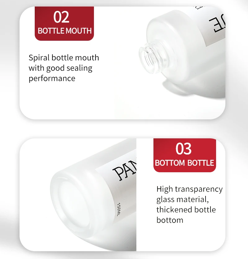 Frosted Glass Jar Serum Eye Essential Oil Dropper Toner Lotion Cream ...