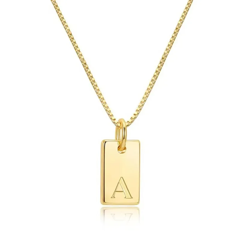 Oem Personalized 925 Sterling Silver 18k Gold Mini Letter Initial ...