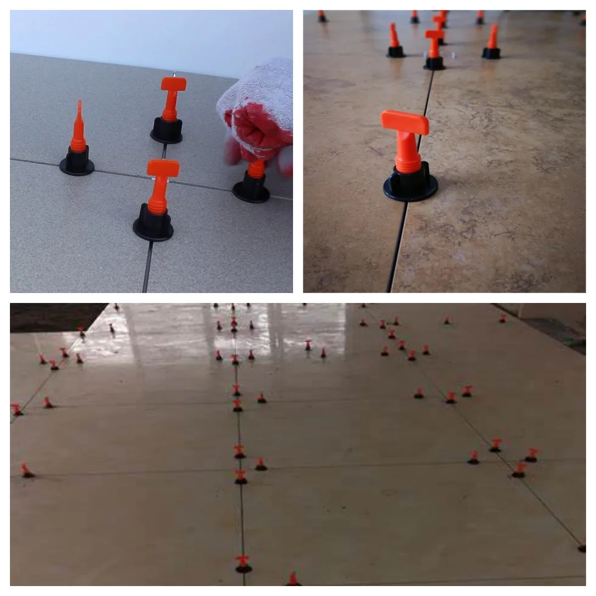 Reusable Tile Levelling System Porcelain Leveler Tile Leveling System Clips T Shape Reusable