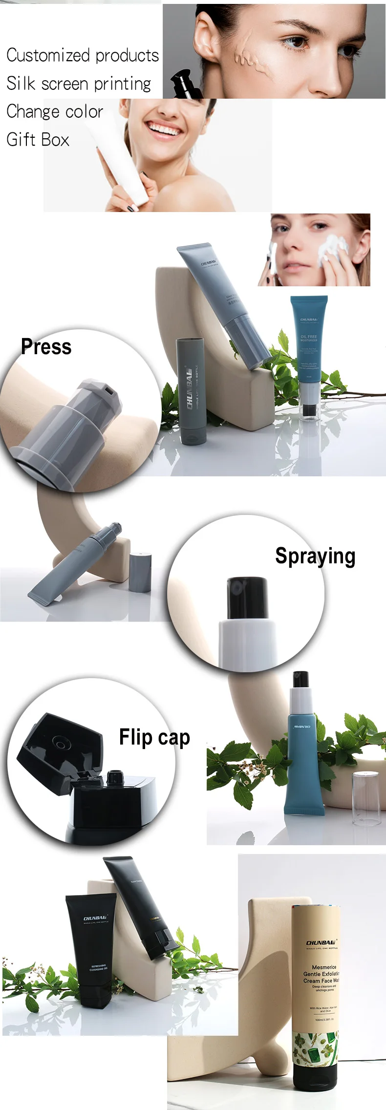 Custom Empty Cosmetic Tubes - Versatile Packaging Solutions