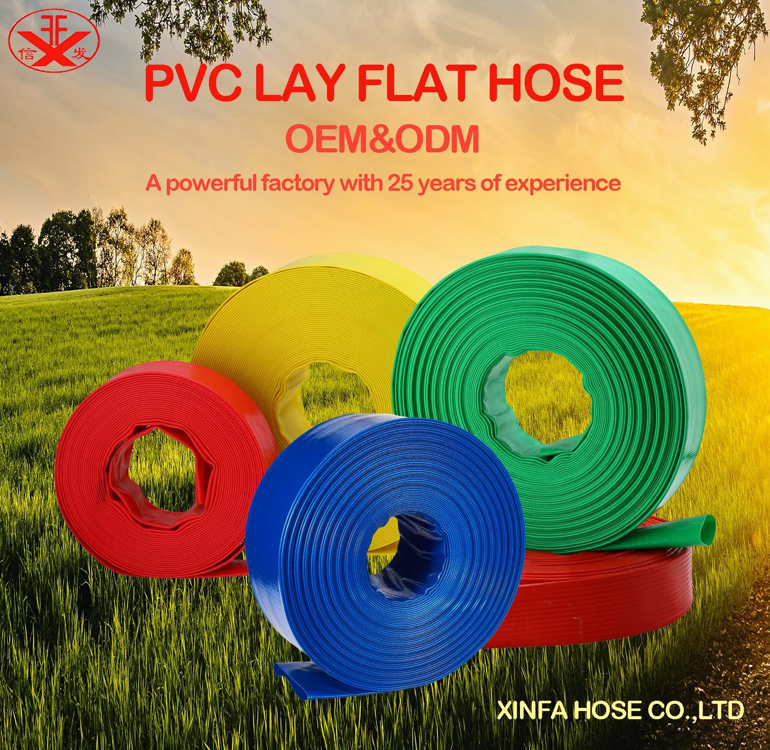 Water Pump Hose Red Color Pvc Lay Flat Hose For Agriculture Hose Pipe ...