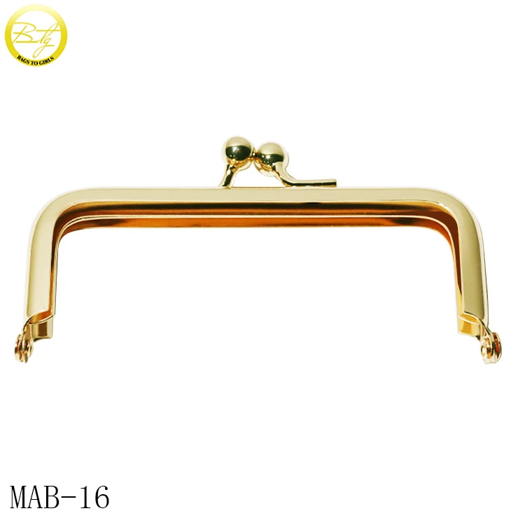 Fashion Steel Purse Frame Clutch Accessory Gold Plated Handbag Clips ...
