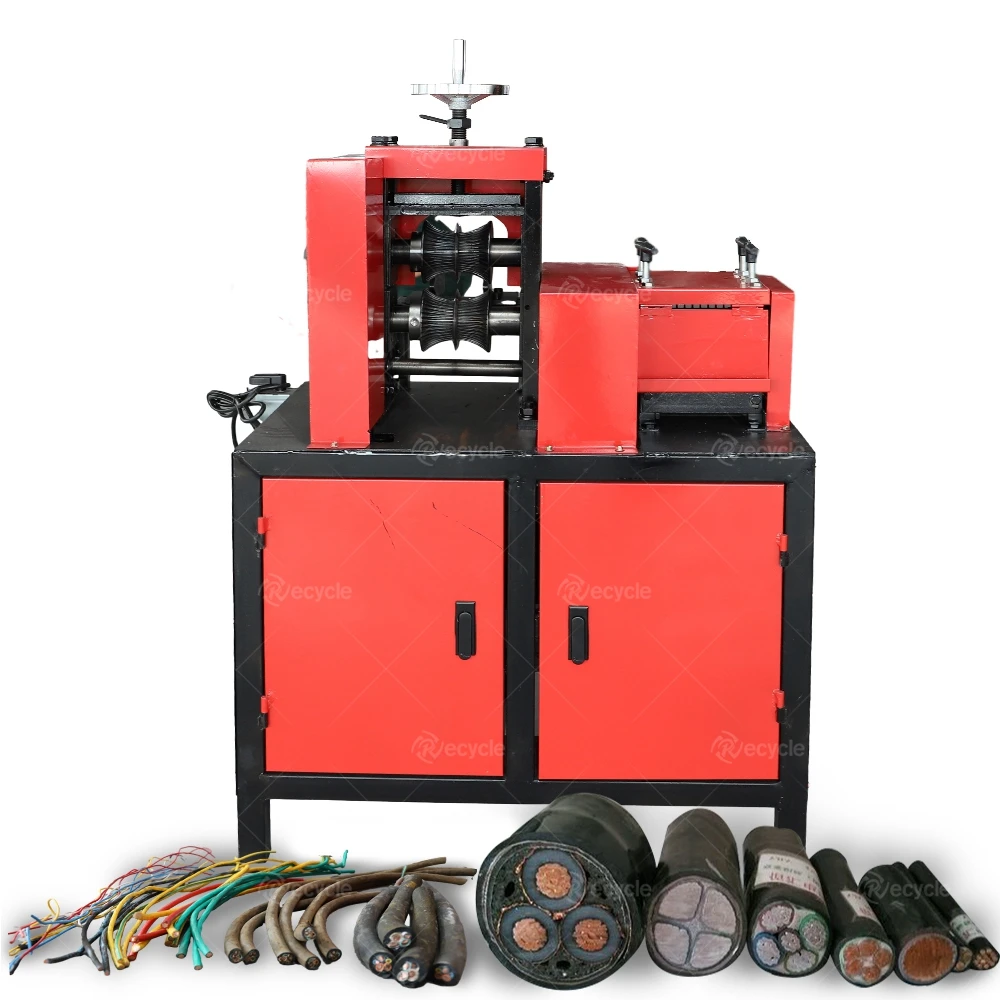 Pneumatic Cable Scrap Copper Wire Peeling Machine Waste Coaxial Wire ...