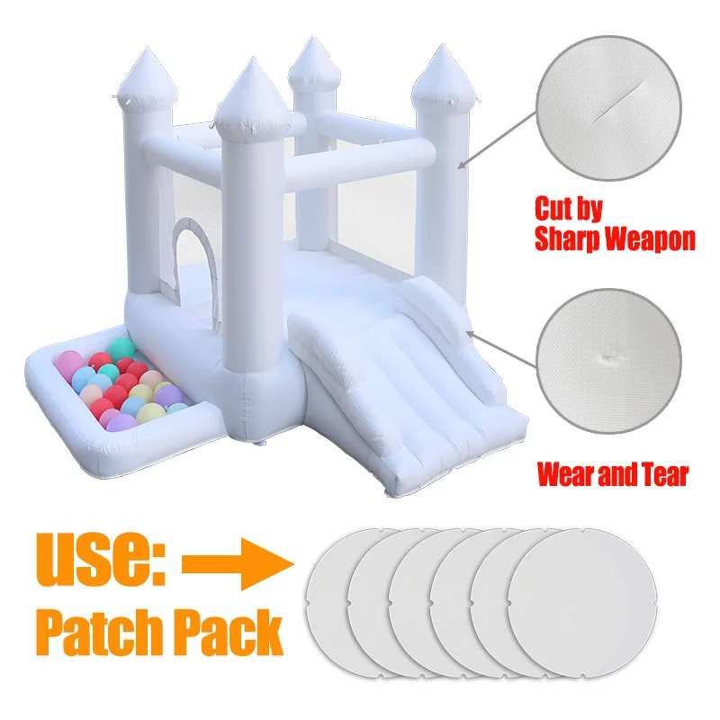 Outdoor Rental Inflatable White Bounce Combo House Inflatable Bouncer ...