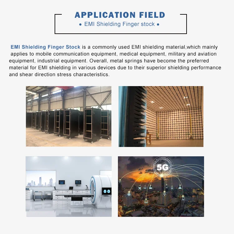 High EMI/RFI/EMC Shielding Effect Beryllium Copper Twisted Fingerstrips ...