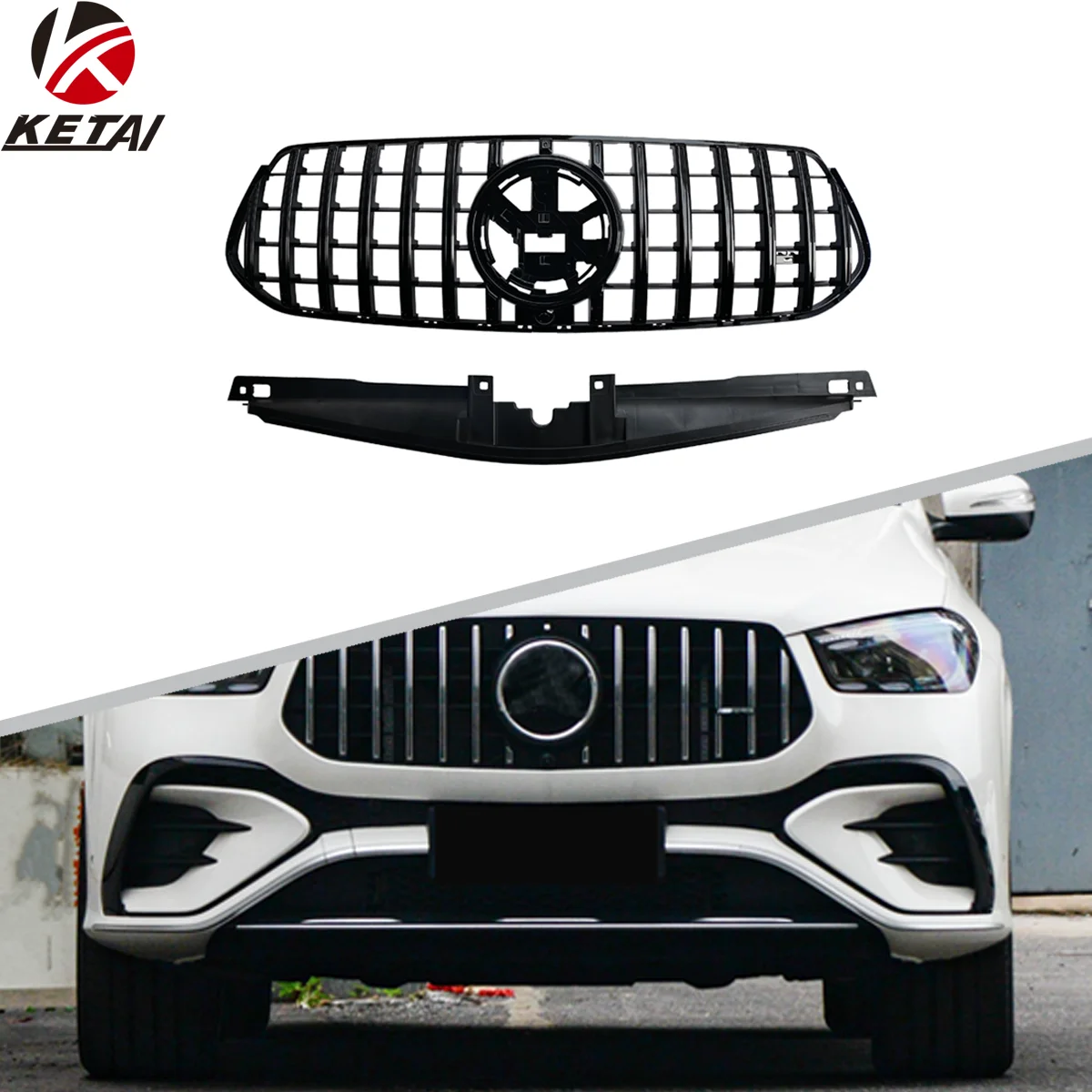 Auto Parts Gle W167 Grille GT Style Front Bumper Grille for Mercedes ...