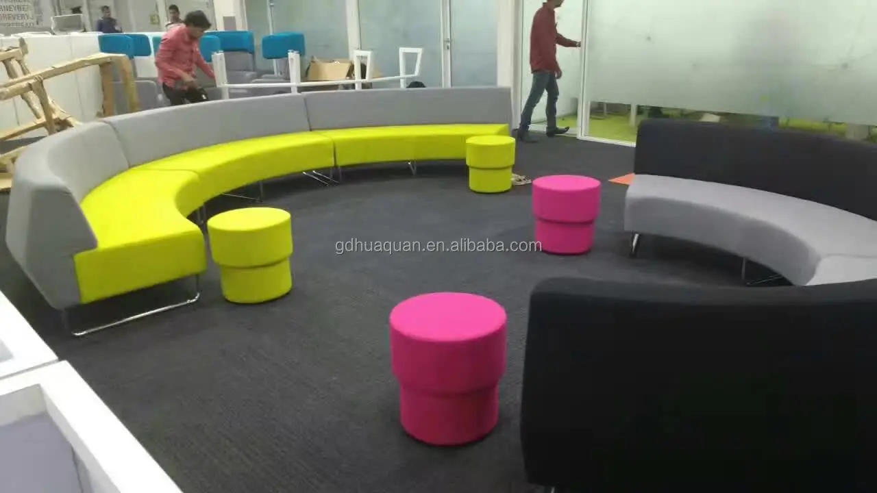 Modern Round Sofa Set Designs - Modern S Shaped Fabric Sofa