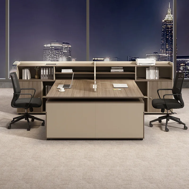 Staff office desk chair combination office workstation four 4/6 person office computer desk ...