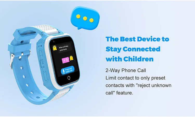 Ips Touch Screen Ip67 4g Sim Card Video Calling Hd Camera Kids Girls ...