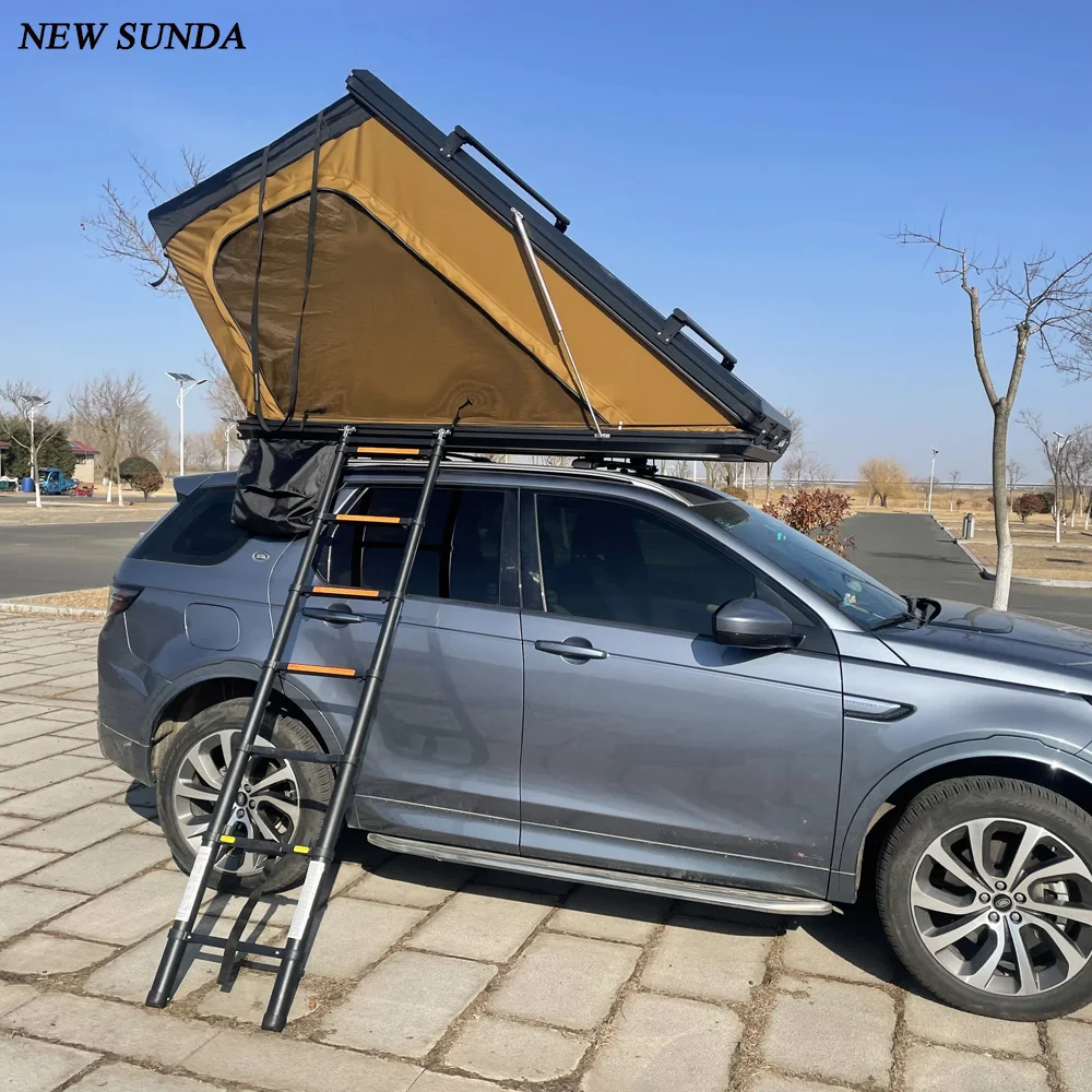 Outdoor Hard Shell Rooftop Tent For Offroad Camping 1-3 Person Car Roof ...