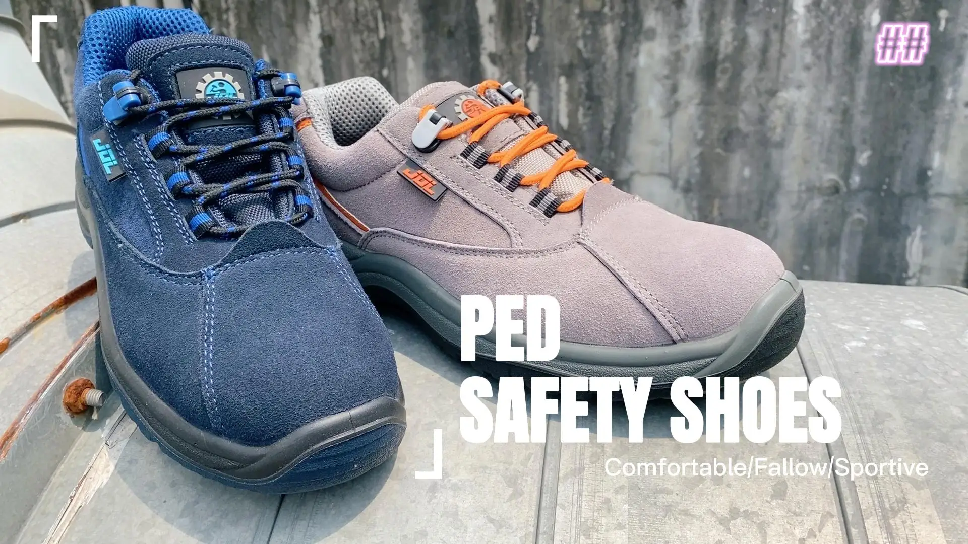 2024 New Designed Working Safety Shoes Composite Toe Anti Smashing ...