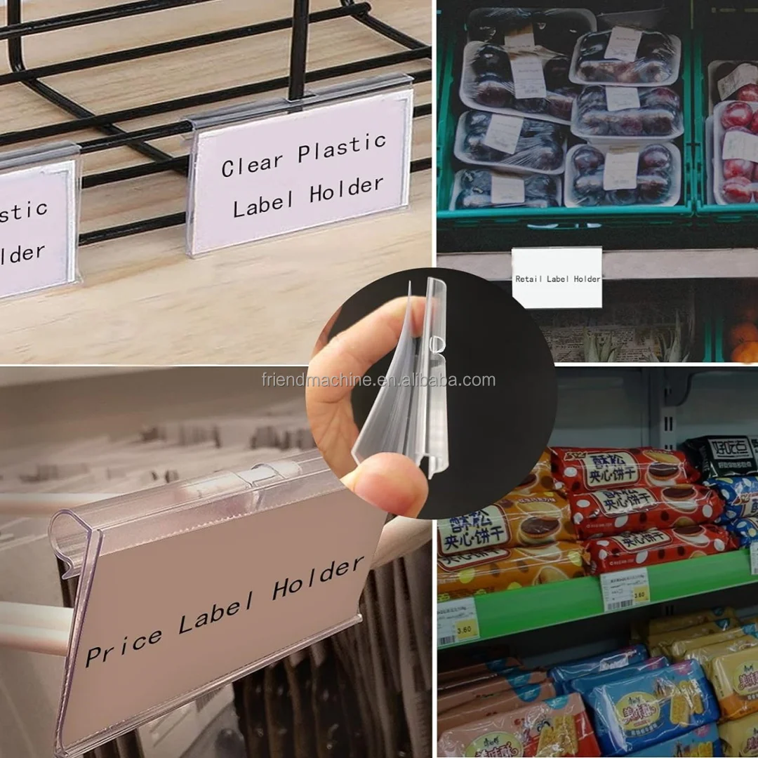 Pvc Plastic Price Tag Sign Label Display Holder Extruder Making Machine ...