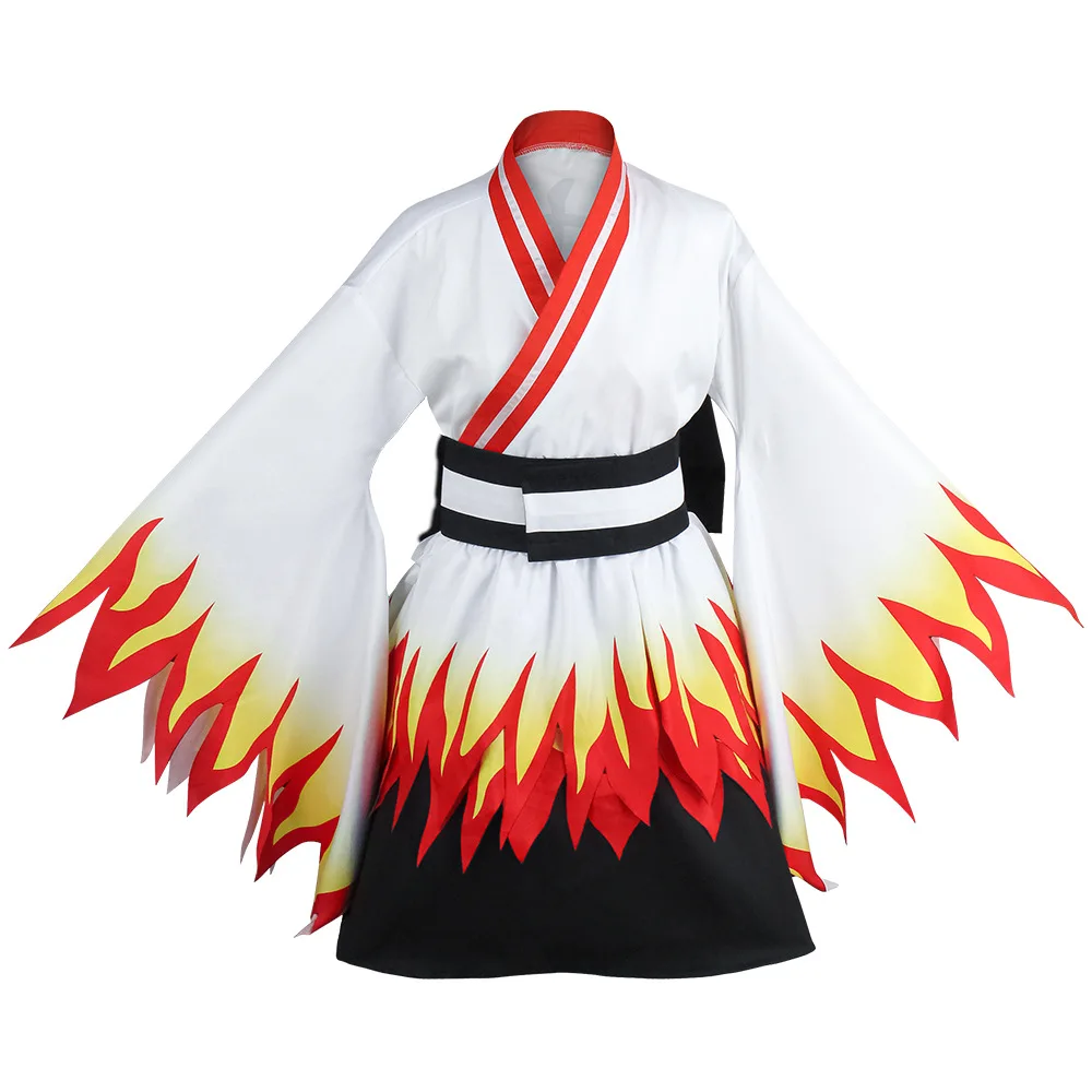 Ecoparty Women Cosplay Costume - Rengoku Zenitsu Kimetsu No Yaiba