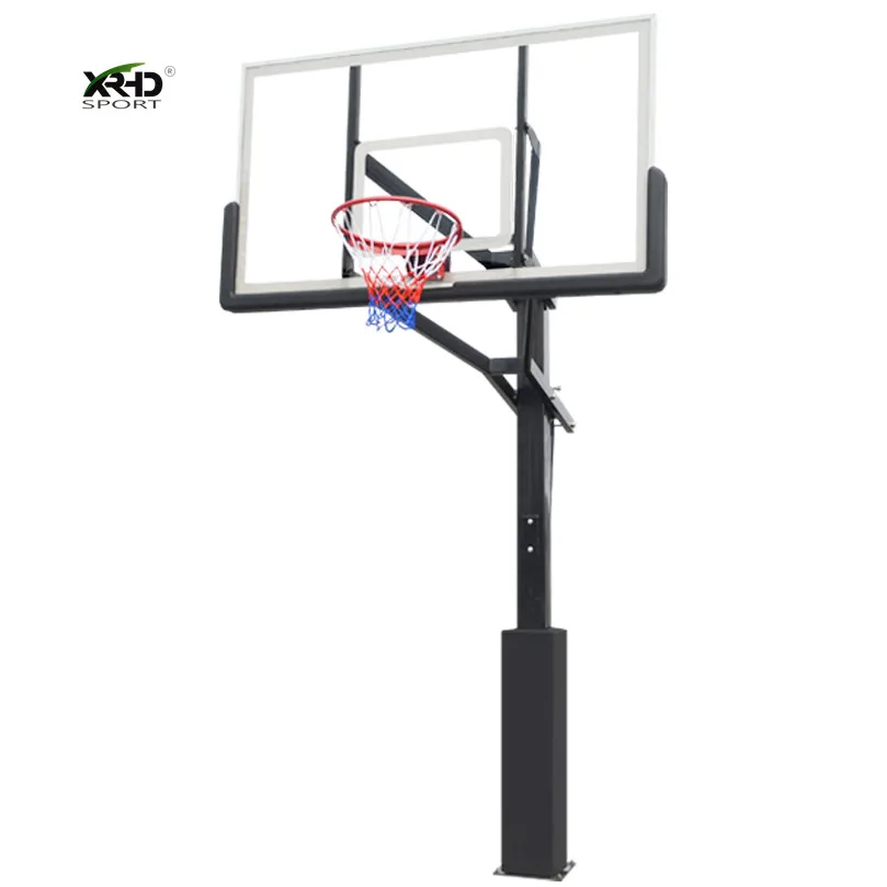 Cheap Square Tube in Ground Stand Inground Basketball Hoops