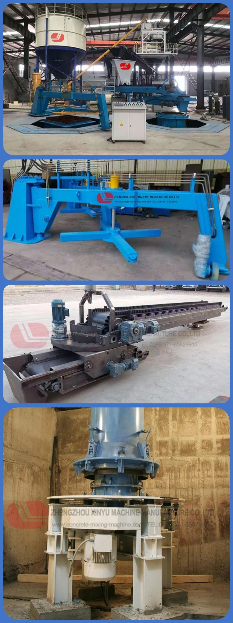 Reinforced Concrete Pipe Casting Machine For Making Concrete Pipes ...