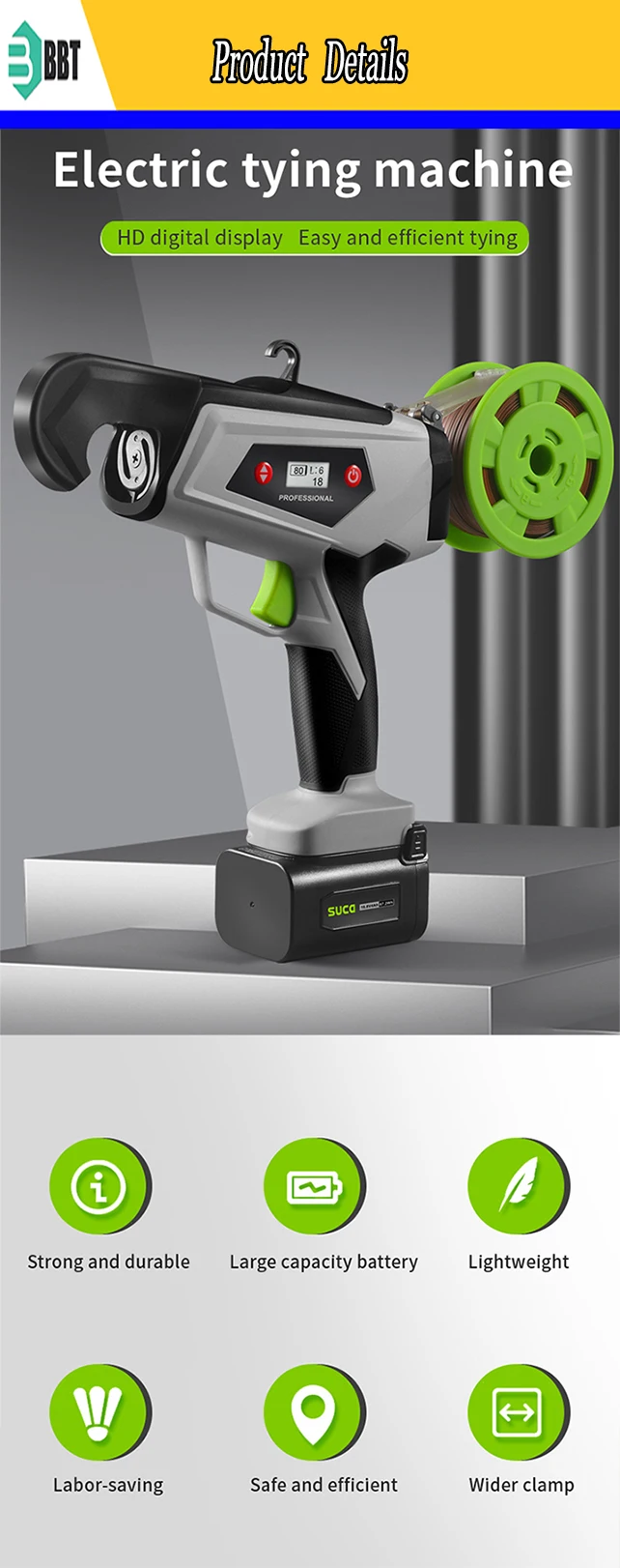 Portable Automatic Electric Plant Vine Knot Knotting Machine ...