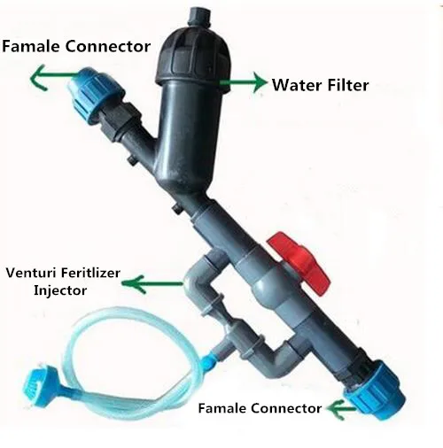 Venturi Fertilizer Injector Kit for Efficient Drip Irrigation