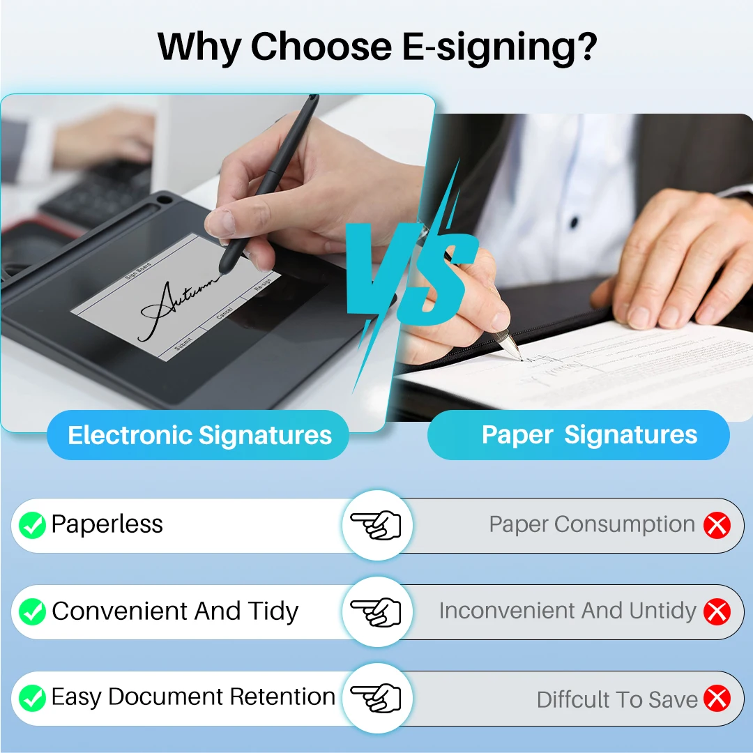 Huion DS510 Digital Signature Pad - Paperless & Customizable