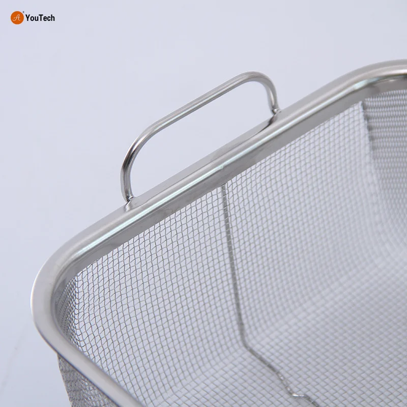 Stainless Steel Square Frying Basket Foldable Edge Frying Basket - Buy ...