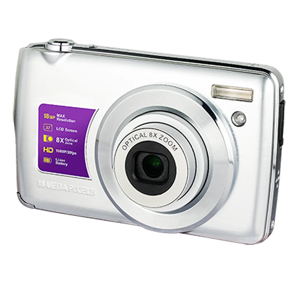 FHD Vlogging Camera with 8X Optical Zoom - Compact & Portable