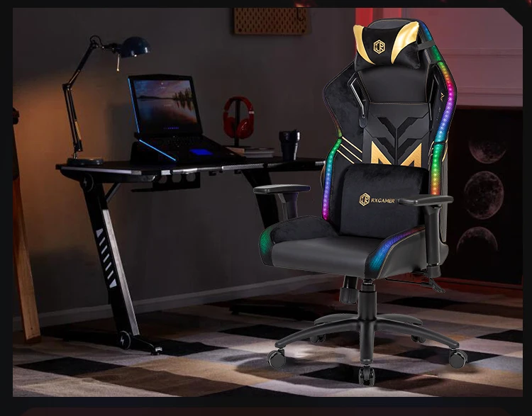 Wholesale Custom Adjustable Leather Rgb Reclining Swivel Gamer Stuhl ...