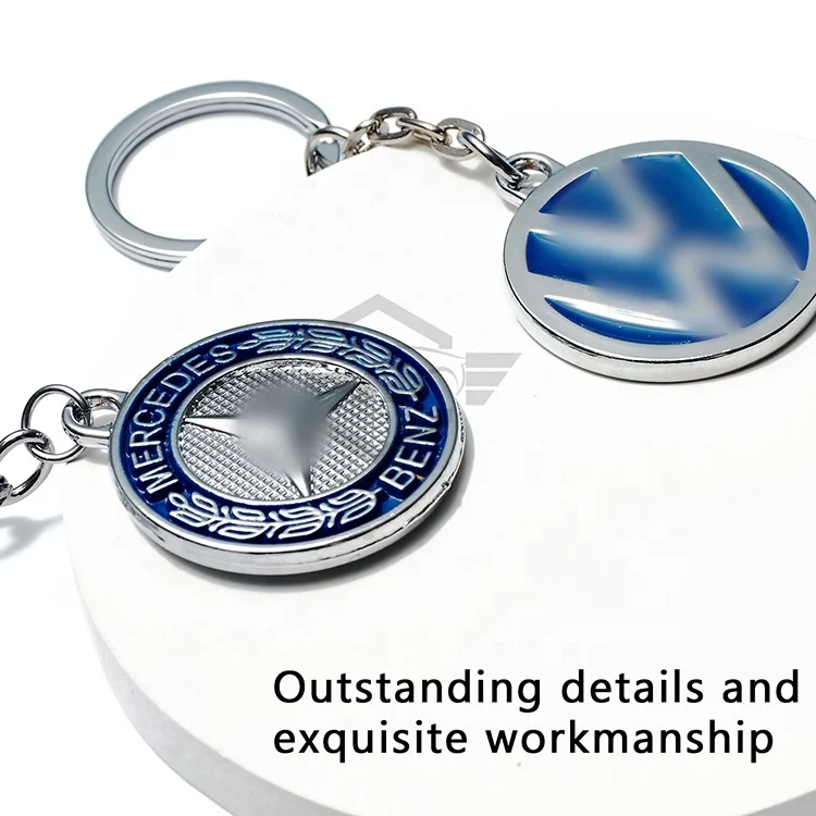 Wholesale Custom Car Logo Metal Enamel Keyring Key Chain