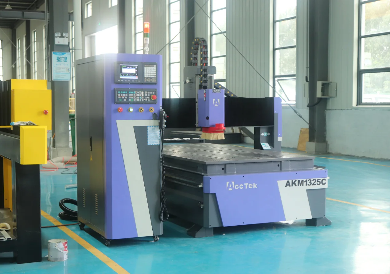 ACCTEK 4 Axis Atc Cnc Router 4x8 Feet Wood Milling Carving Machine 1325 ...
