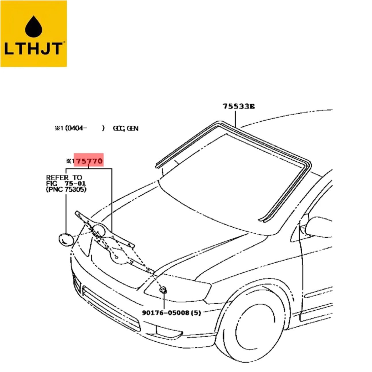 자동차 부품 후드 몰딩 75770-도요타 화관 캠리 용 12200| Alibaba.com