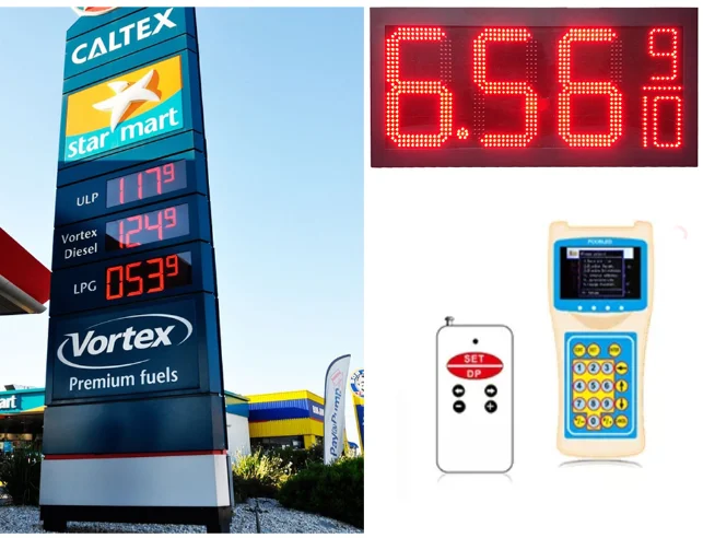 Double Side Fuel Price Sign - LED Display for Gas Stations