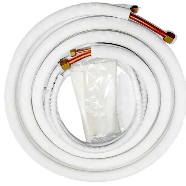 Hvac Air Conditioner Connecting Pipe Installation Kit Tube White Pe Air ...