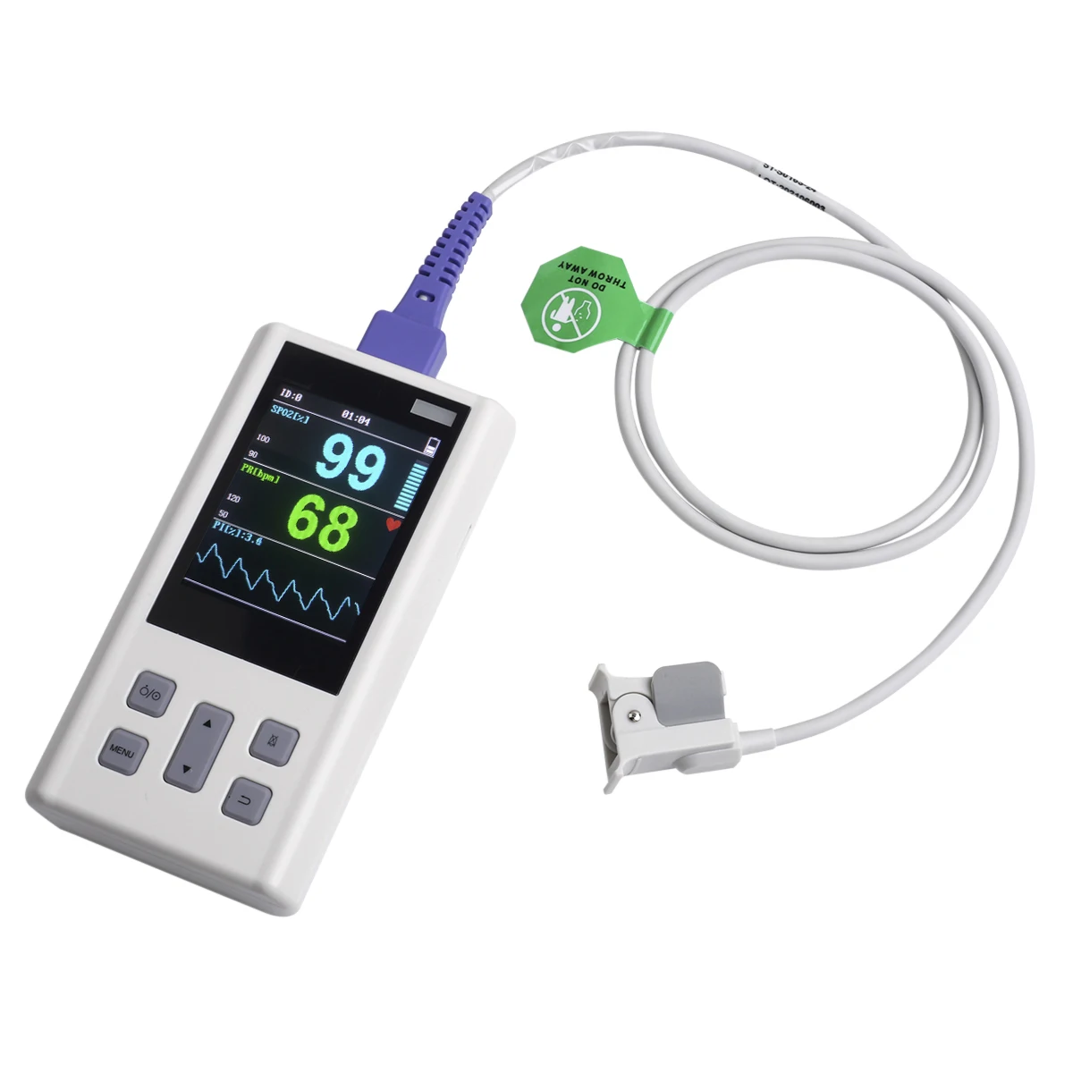 Handheld Oxygen Level Detector O2 Pulse Oximeters Ox Sensor Monitor ...