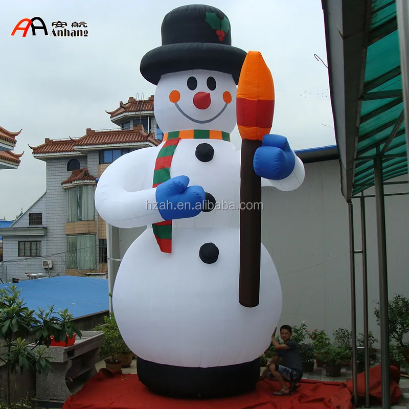 20ft Giant Outdoor Inflatable Christmas Snowman For Yard Decoration ...