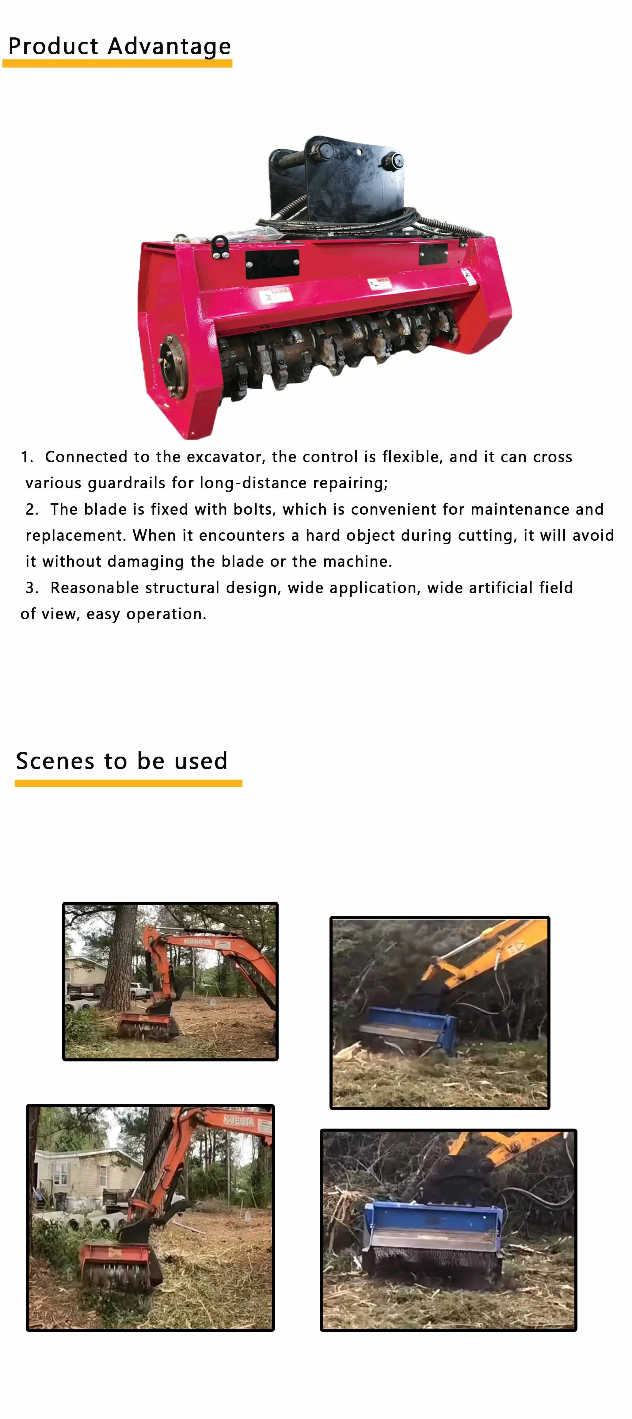 Excavator Land Clearing Irrigation Machine Wasteland Reclamation ...