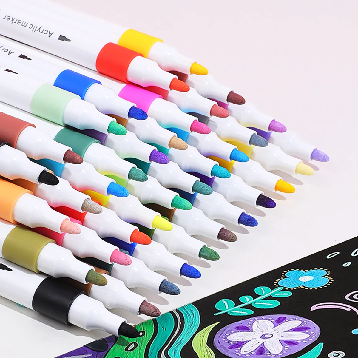 Shands Custom 48 Colors Logo Diy Drawing Painting Press Magic Marker ...