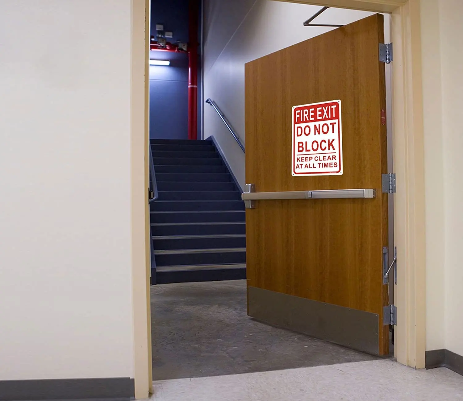 Custom Fire Extinguisher Emergency Exit Sign Fire House Alarm Aluminum ...