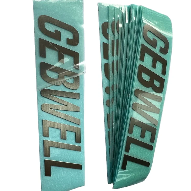 Custom Brushed Stainless Steel Etching logo Label Electroplated Metal ...