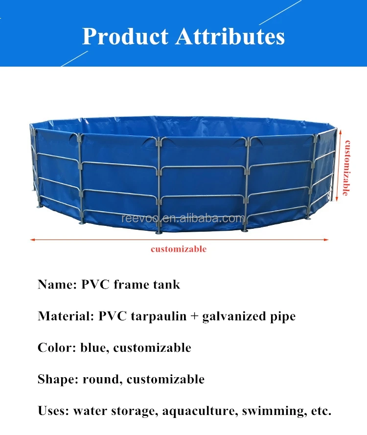 Folding Tank Fish Tank Thickened Canvas Tank - Buy Fish Pond,Fish Tank ...